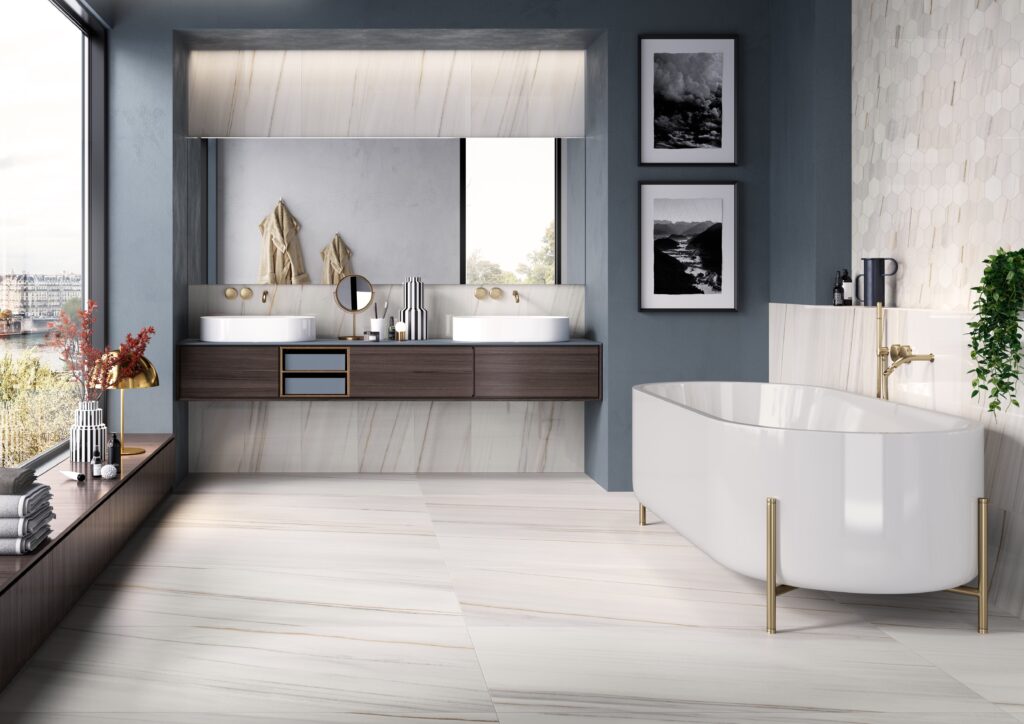 Rondine Canova Lasa White 12x24 Polished - Procida Tile
